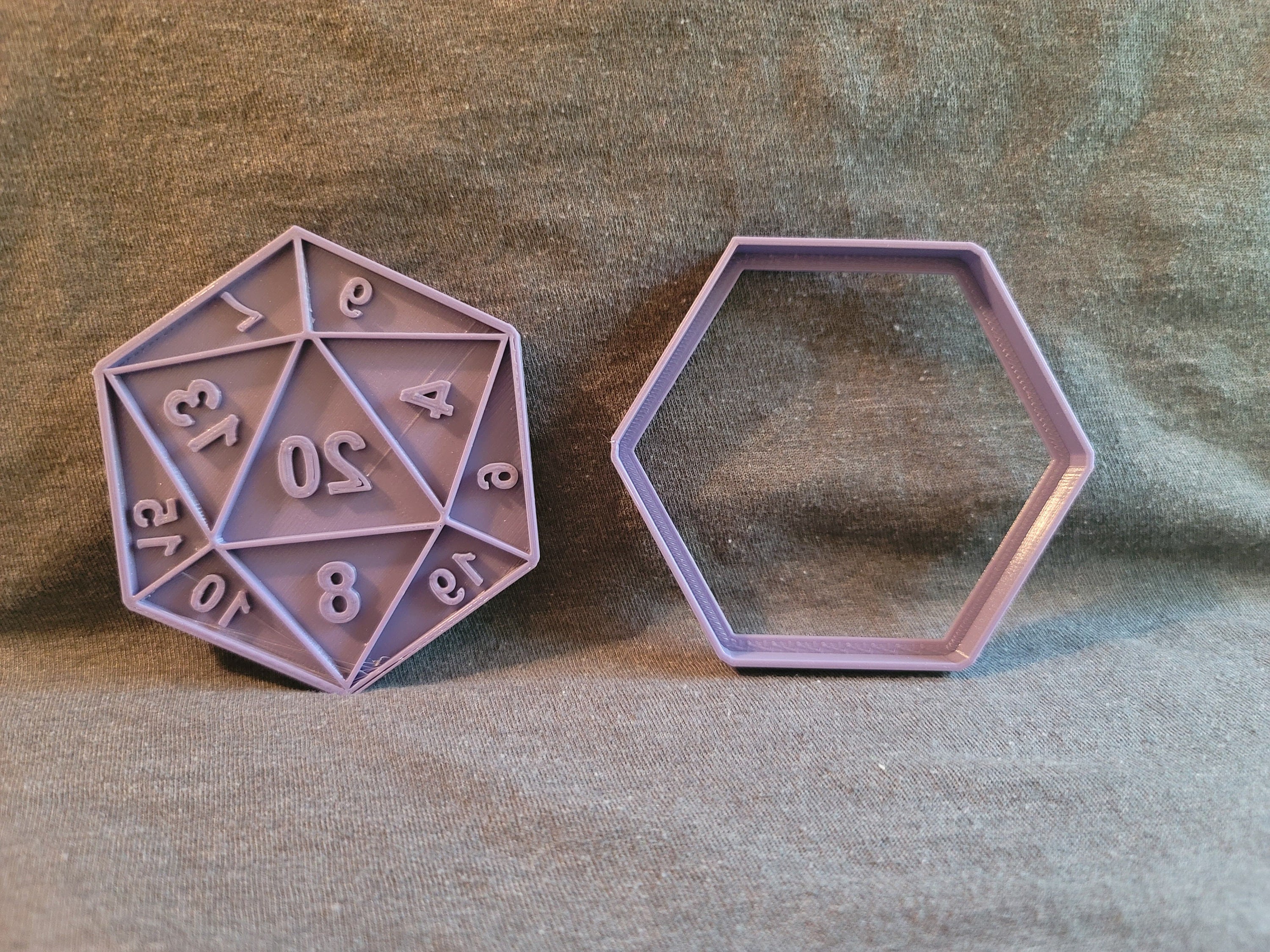 D20 Cookie Cutter and Stamp Set - Etsy