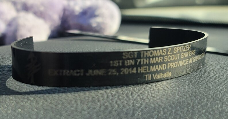 Custom Military Memorial Band - Etsy