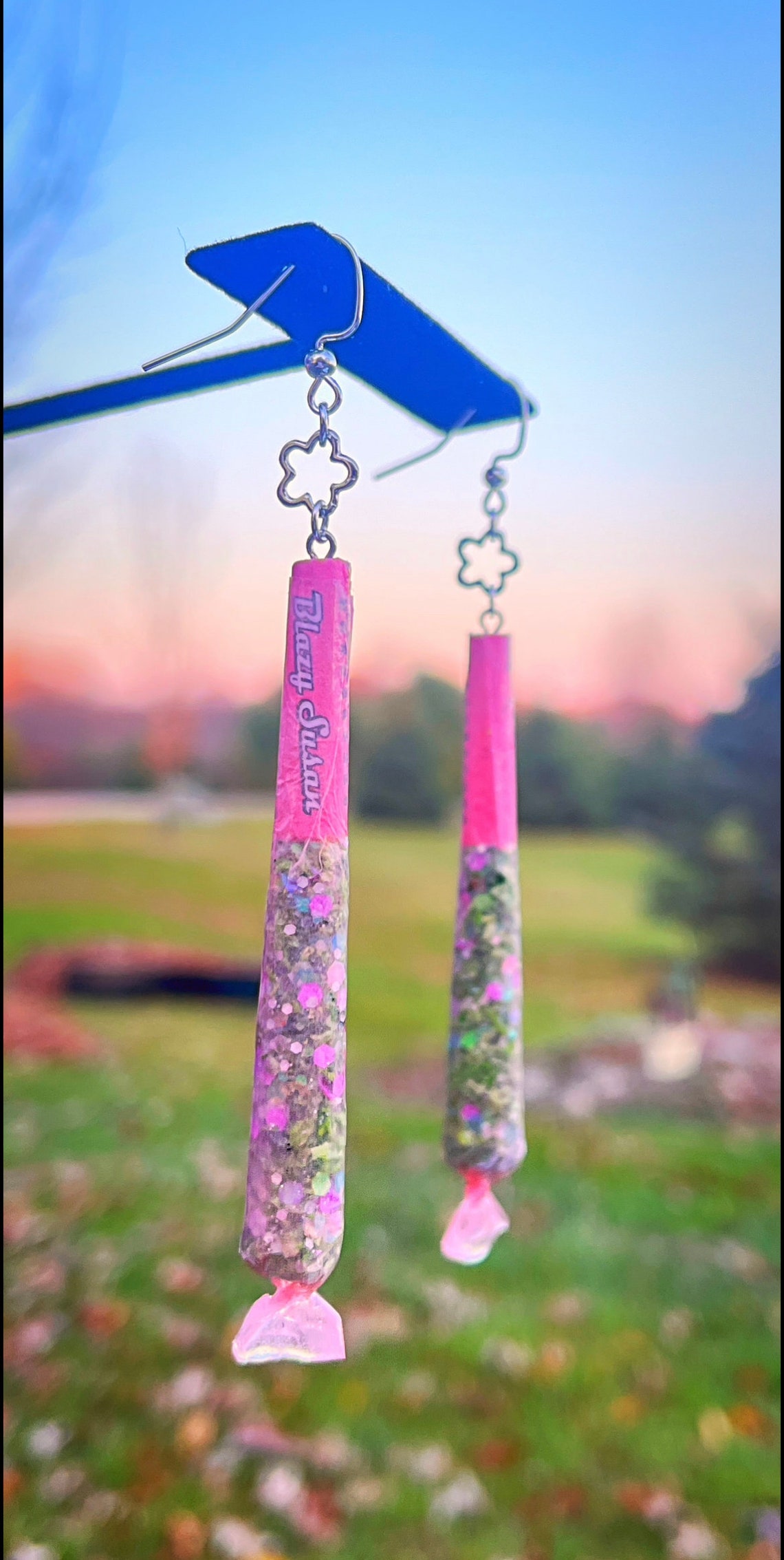 Pink Joint Earrings Blazy Susan Cones Stoner Jewelry 420 - Etsy