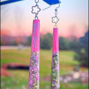 Pink Joint Earrings Blazy Susan Cones Stoner Jewelry 420 - Etsy