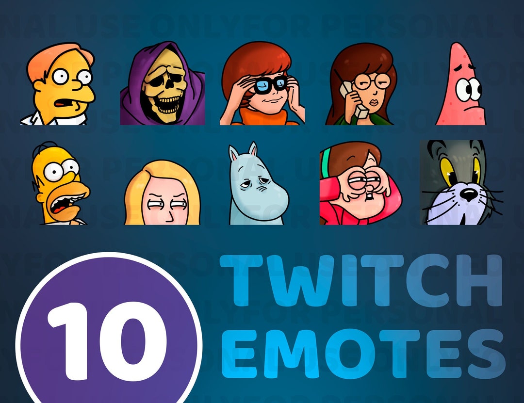10 x Cartoon Memes Emotes / emotes / sub badges / twitch - Etsy France
