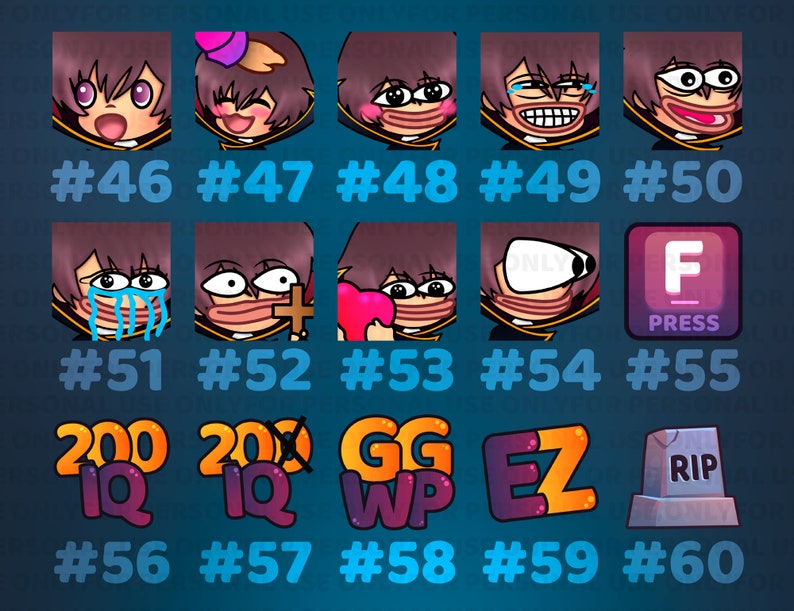 60 X Lelouch X Memes Emotes / Anime / Twitch Emotes / Sub - Etsy Finland