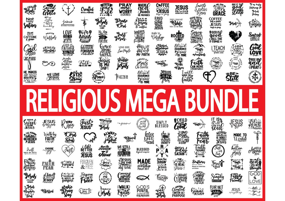 RELIGIOUS MEGA SVG Bundle, Christian Svg Bundle, Religious Svg Bundle ...