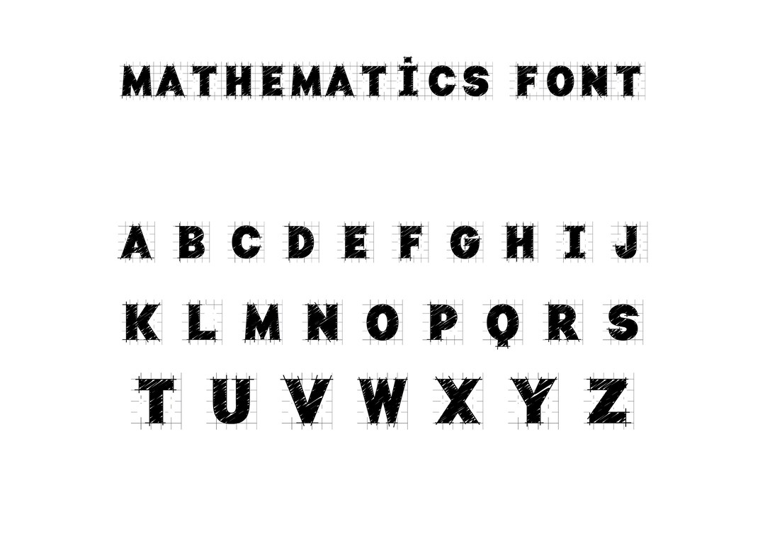 Mathematics Font Math Teacher Commercial Teacher Svg Math - Etsy