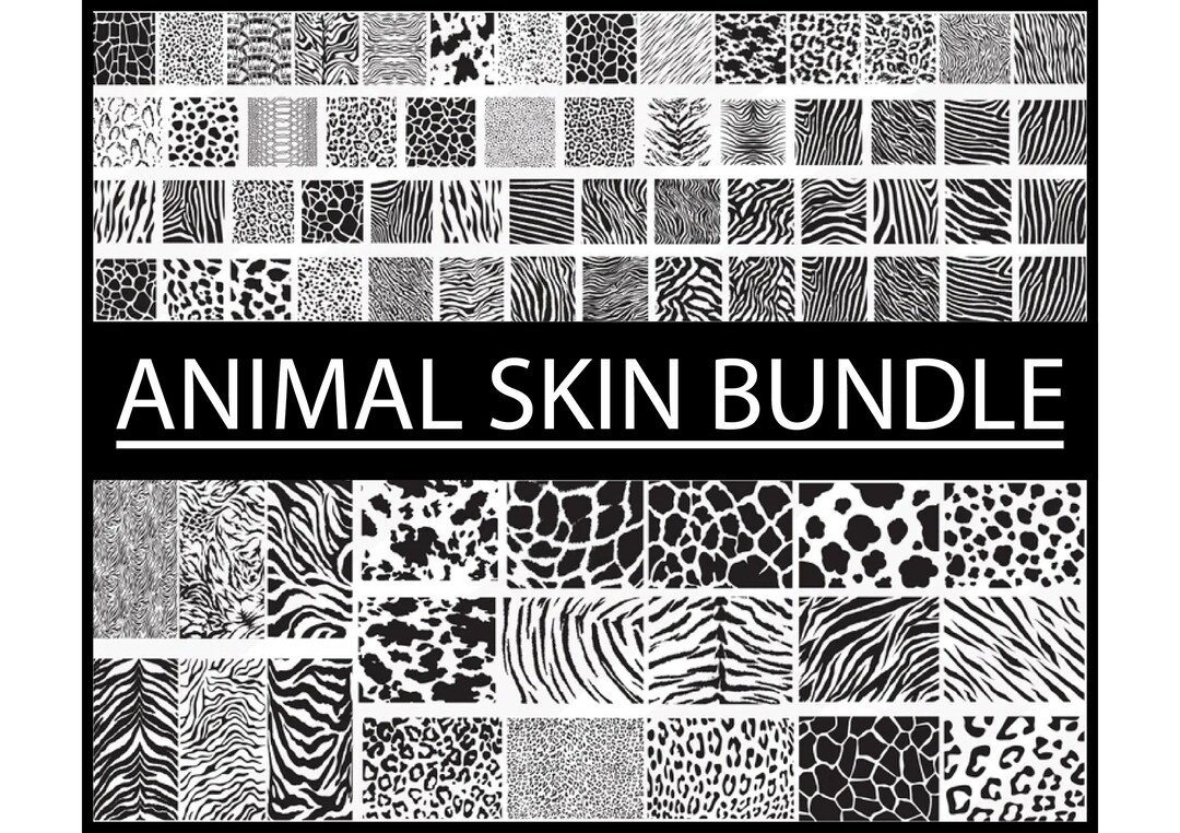 ANIMAL SKIN SVG Bundle, Instant Download, Animal Skin Clipart, Animal ...