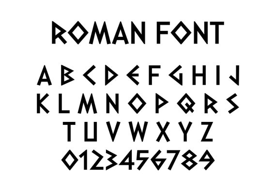 Roman Calligraphy Alphabets