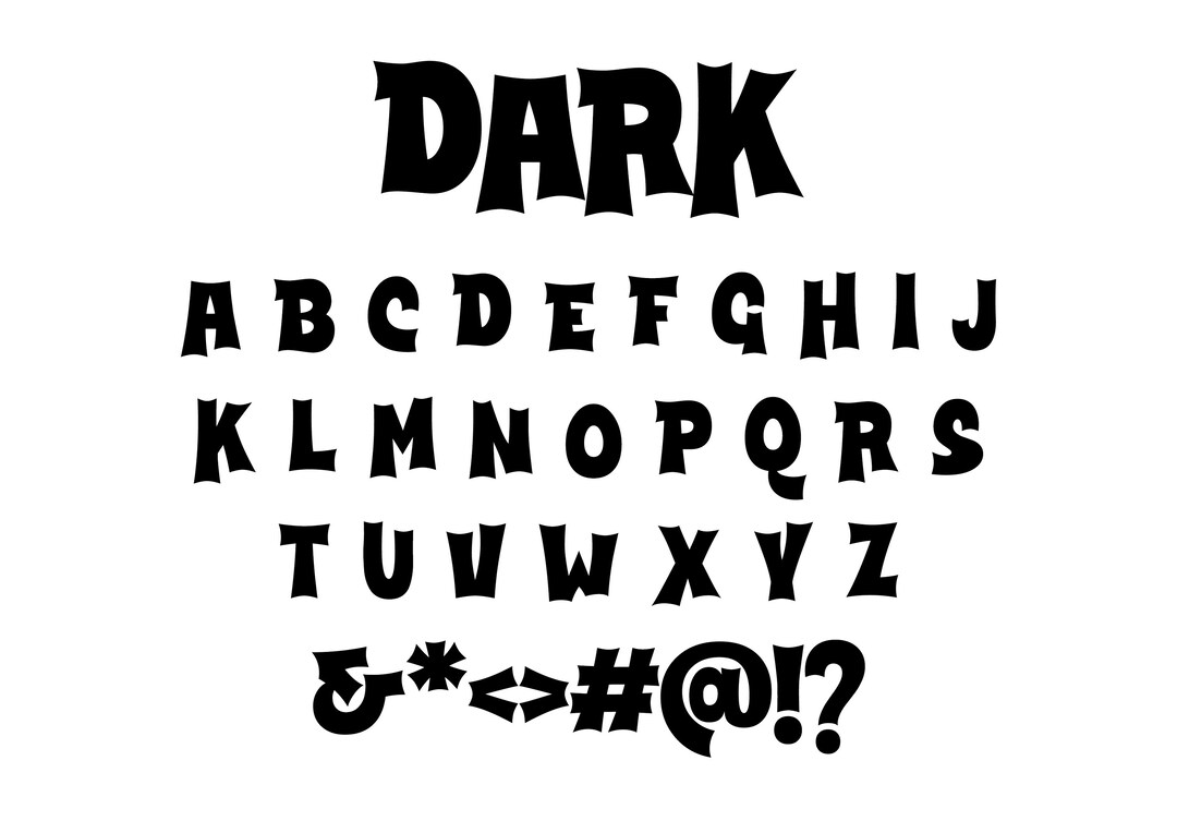Dark Horror Font, Vampire, Monster, Thriller Font, Scarry, Halloween ...