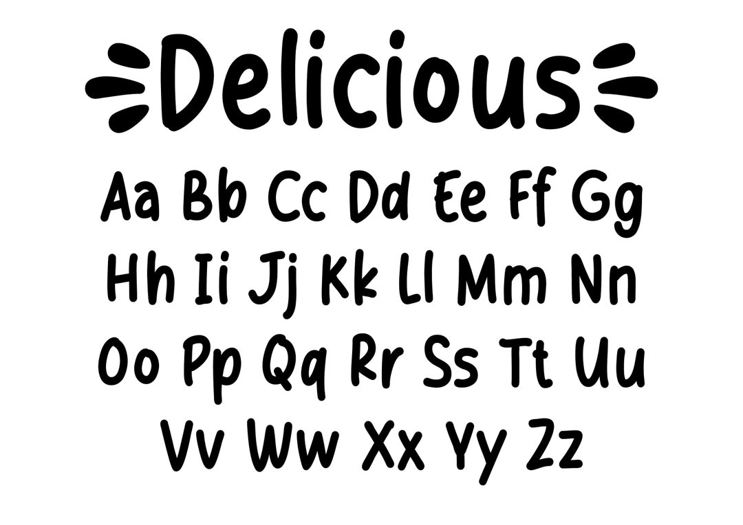 Delicious Handwritten Font Cricut Fonts Handwriting Font - Etsy