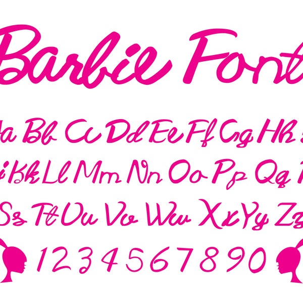 Barbie Numbers Svg - Etsy