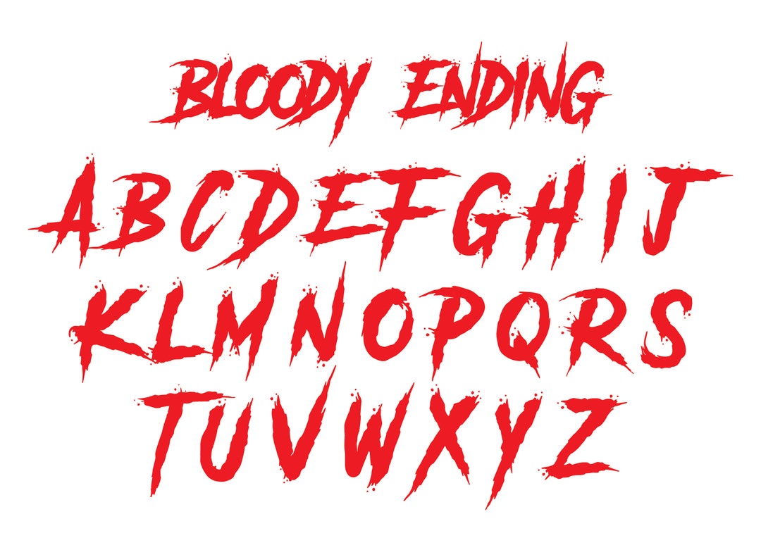 Horror Alphabet SVG Horror SVG Alphabet Horror Font SVG - Etsy Australia