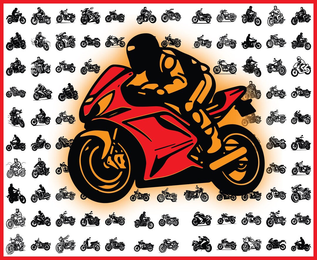 MOTORCYCLE SVG BUNDLE, Motorcycle Cut File, Motorcycle Svg, Motorcycle ...