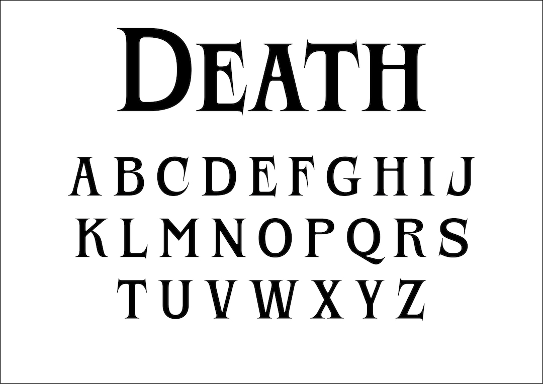 Death Font SVG Horror Alphabet SVG Horror Font SVG Terror - Etsy Canada