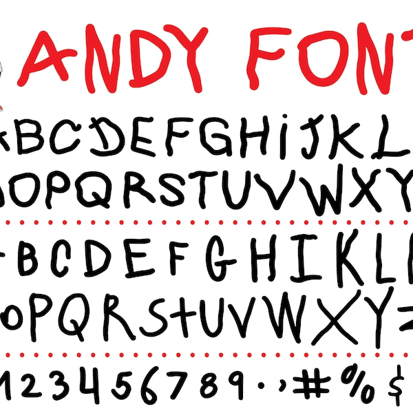 Toy Story Font Ttf - Etsy