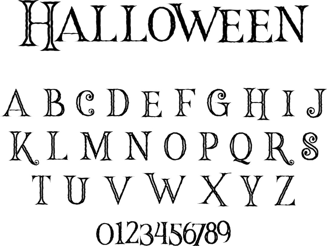 Halloween Font Horror Alphabet Svg Horror Svg Blood Font - Etsy Canada
