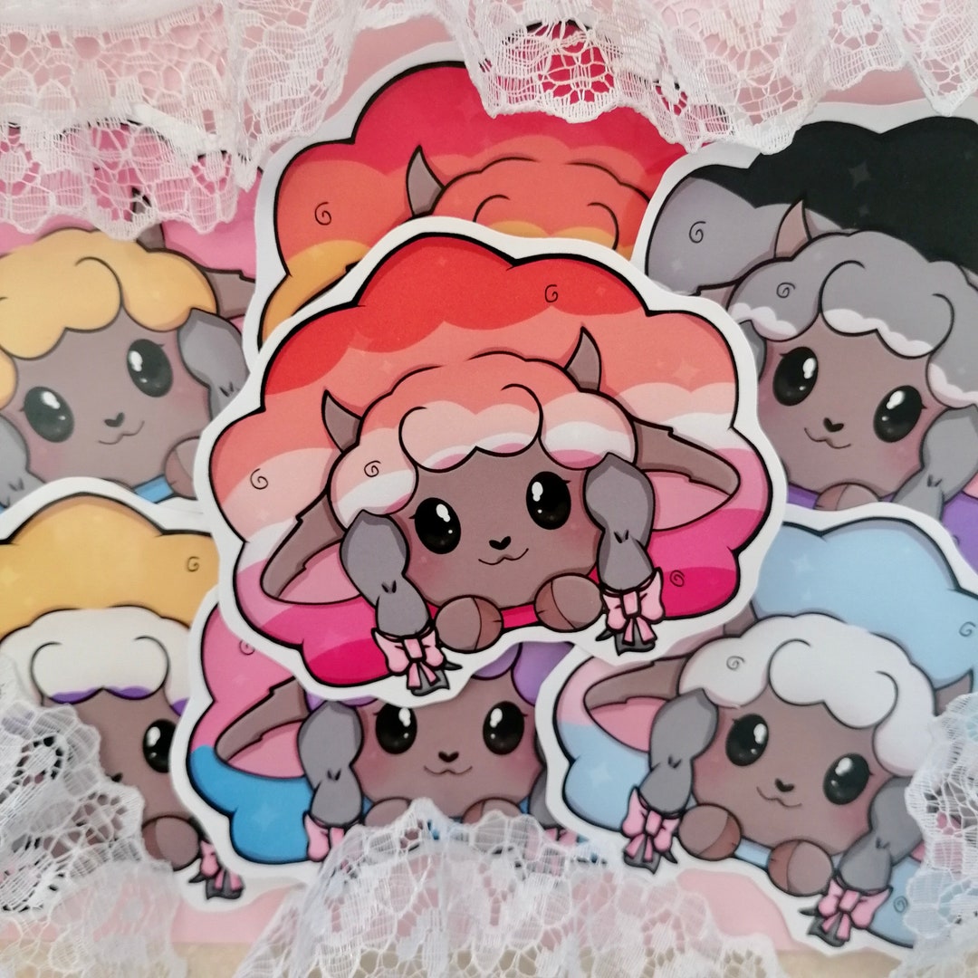 Wooloo Sheep Pride Kawaii Gaming Stickers Pokemon - Etsy