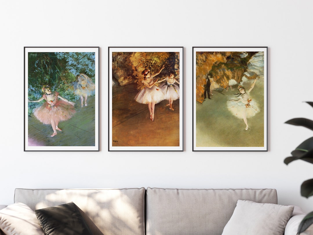 Degas Dancers Triptych: Set of 3 Digital Art Prints (digital Download ...