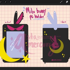Mito Rabbit PC Holder IN STOCK - Etsy