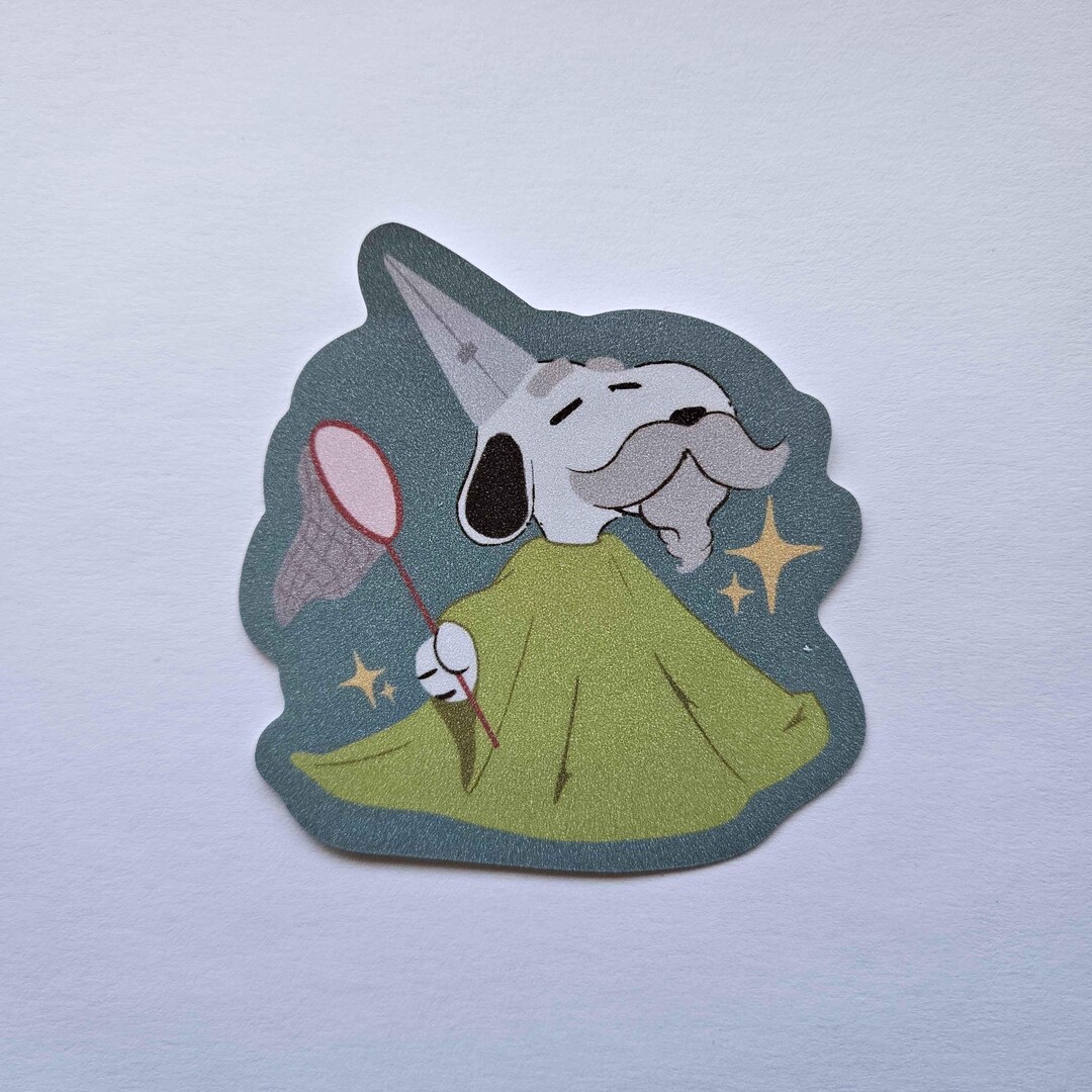 Mall Wizard Frosted Snoopy Sticker - Etsy