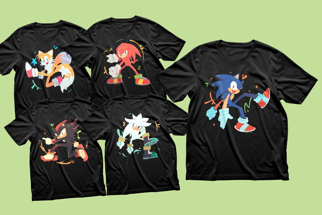 Sonic the Hedgehog T-shirts - Etsy