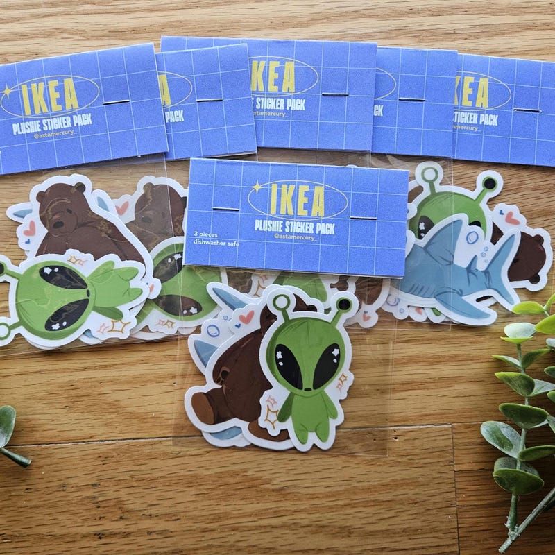 Ikea Alien Plush - Etsy