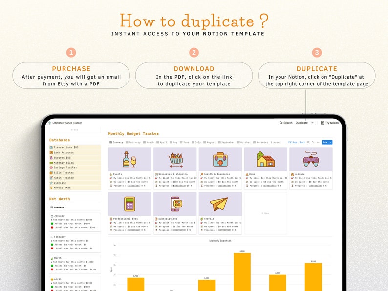 Ultimate Finance Tracker Concept Template, Digital Budget and Finance ...