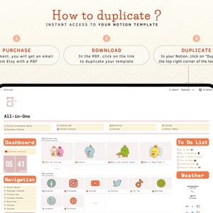 Notion Template Personal Planner | Notion Dashboard, All in One Notion Template, Notion Planner ...