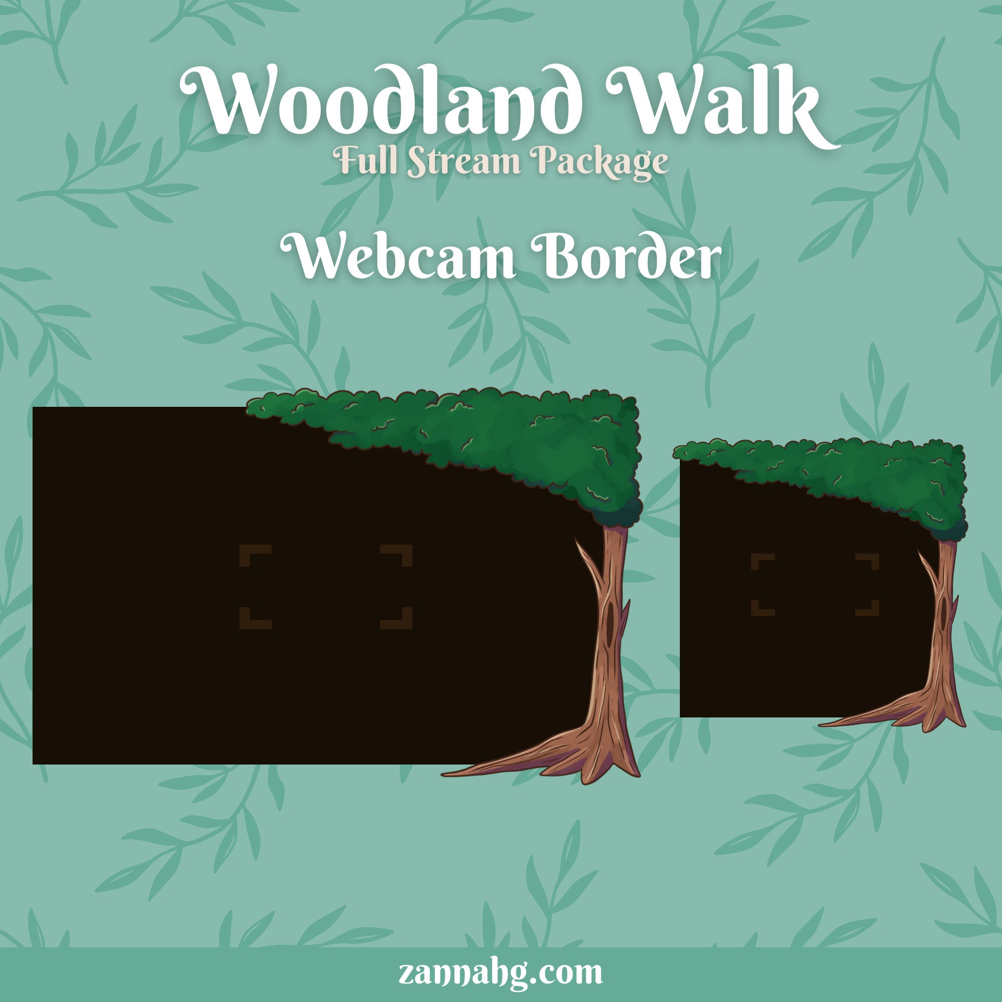 Woodland Walk Full Stream Package Twitch Overlays, Twitch Panels ...