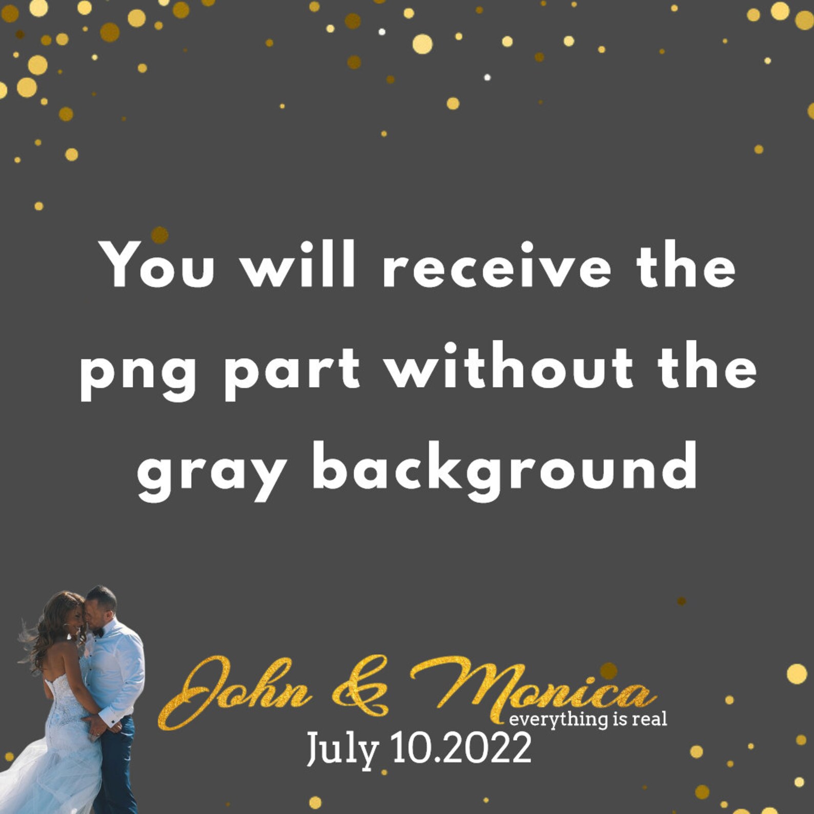 Simple Design 360 Booth Photo Template, Golden Bubbles 360 Booth ...