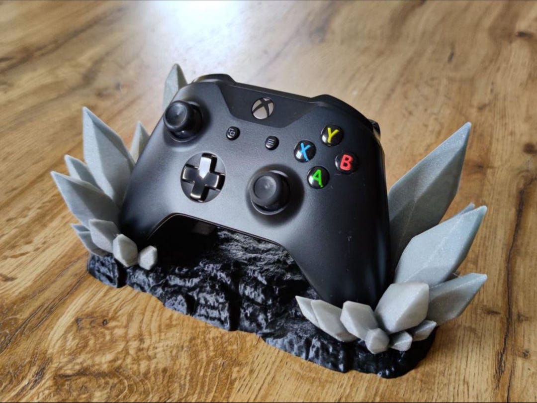 PS5 and Xbox Controller Stand | 3D Printed Crystal Gamepad Holder ...