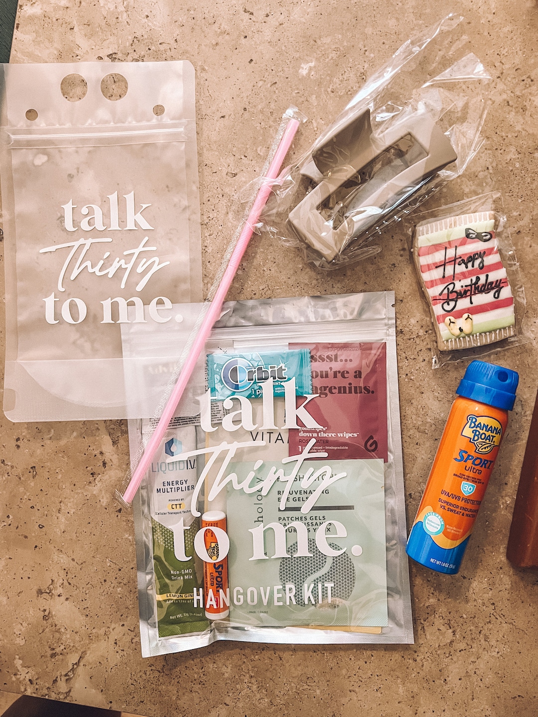 Talk 30 (thirty) to Me -favors Bags - Birthday Party -hangover Recovery ...