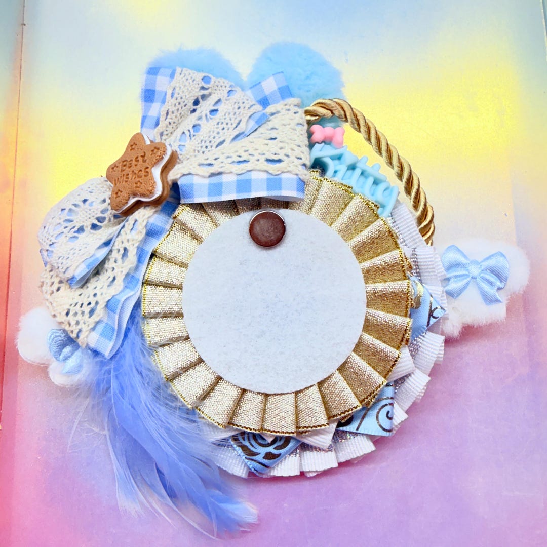 Blue Cookie Angel Ita Bag Badge Rosettes, Itabag Backpack Pin ...