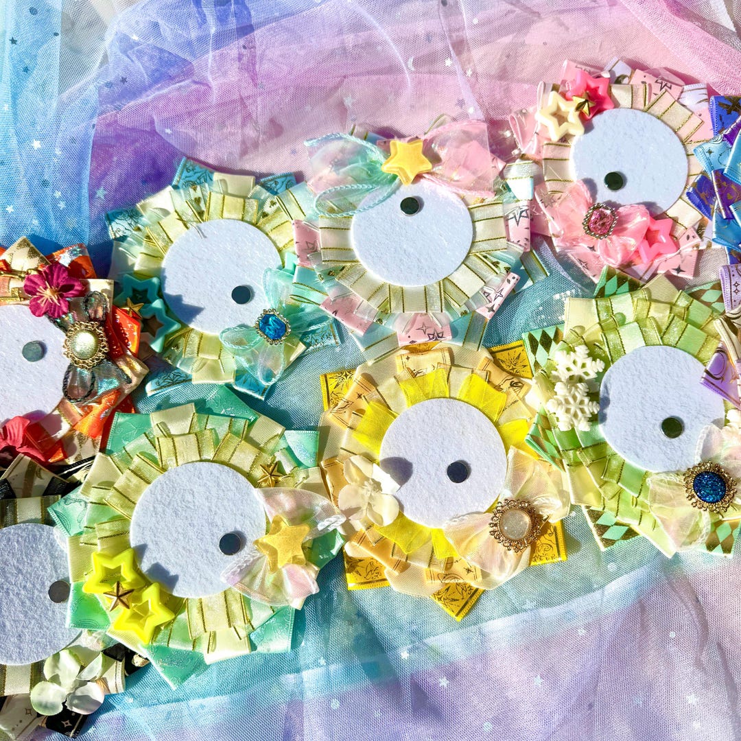 Pastel Ita Bag Badge Rosettes, Itabag Backpack Pin Decorations, Anime ...