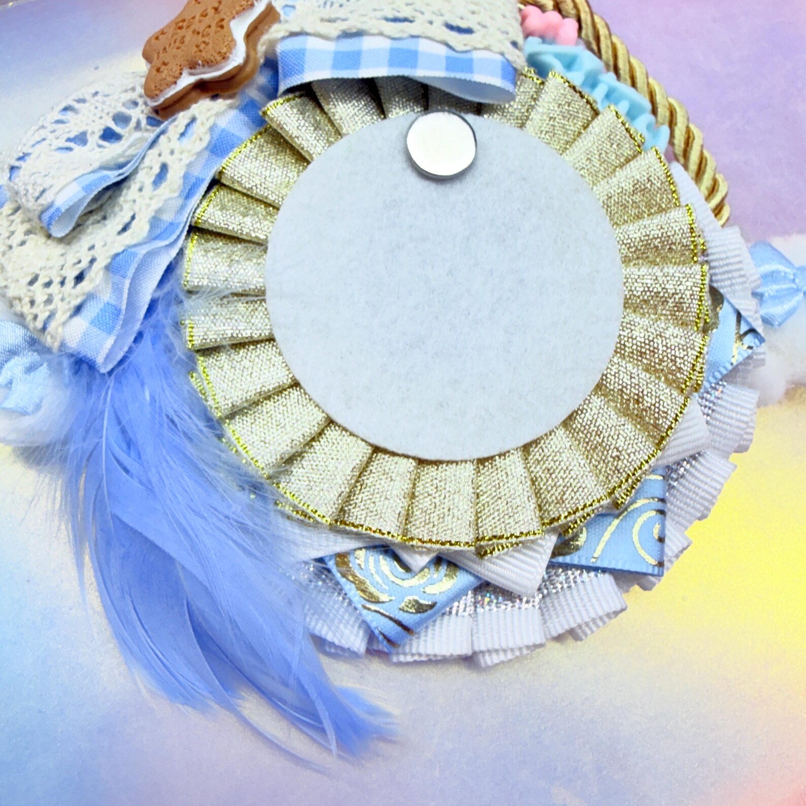 Blue Cookie Angel Ita Bag Badge Rosettes, Itabag Backpack Pin ...
