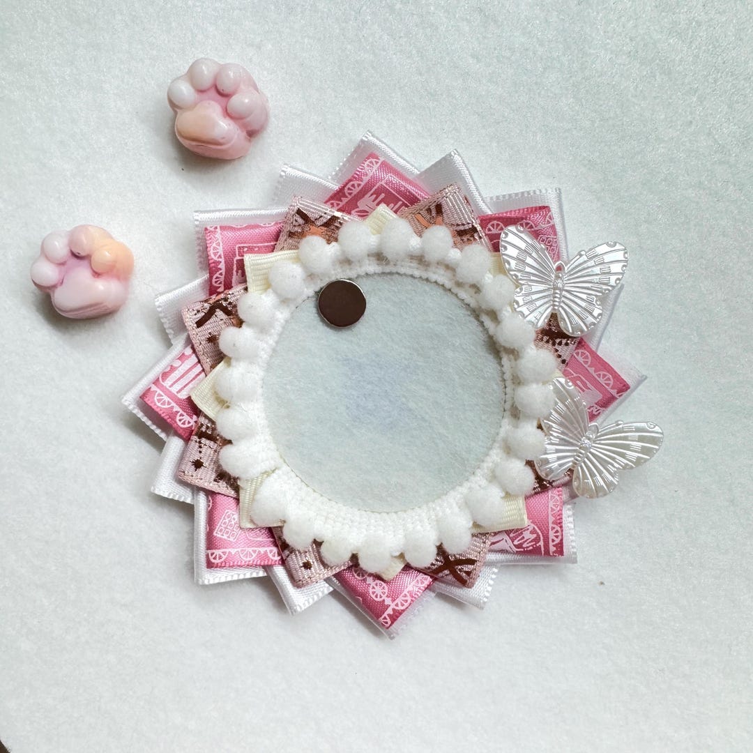 Pink Ita Bag Badge Rosettes, Itabag Backpack Pin Decorations, Anime ...