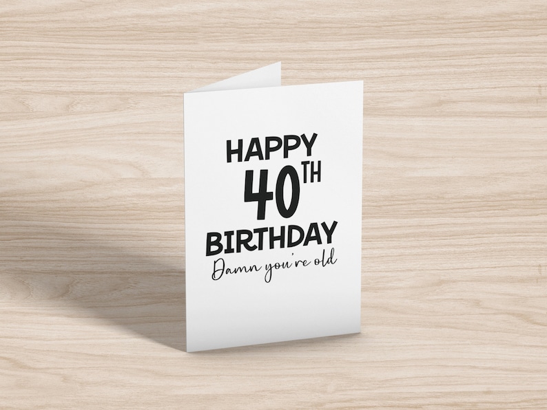Happy 40th Birthday Svg Diy Card Joke Gift For Mom Funny 40th Birthday