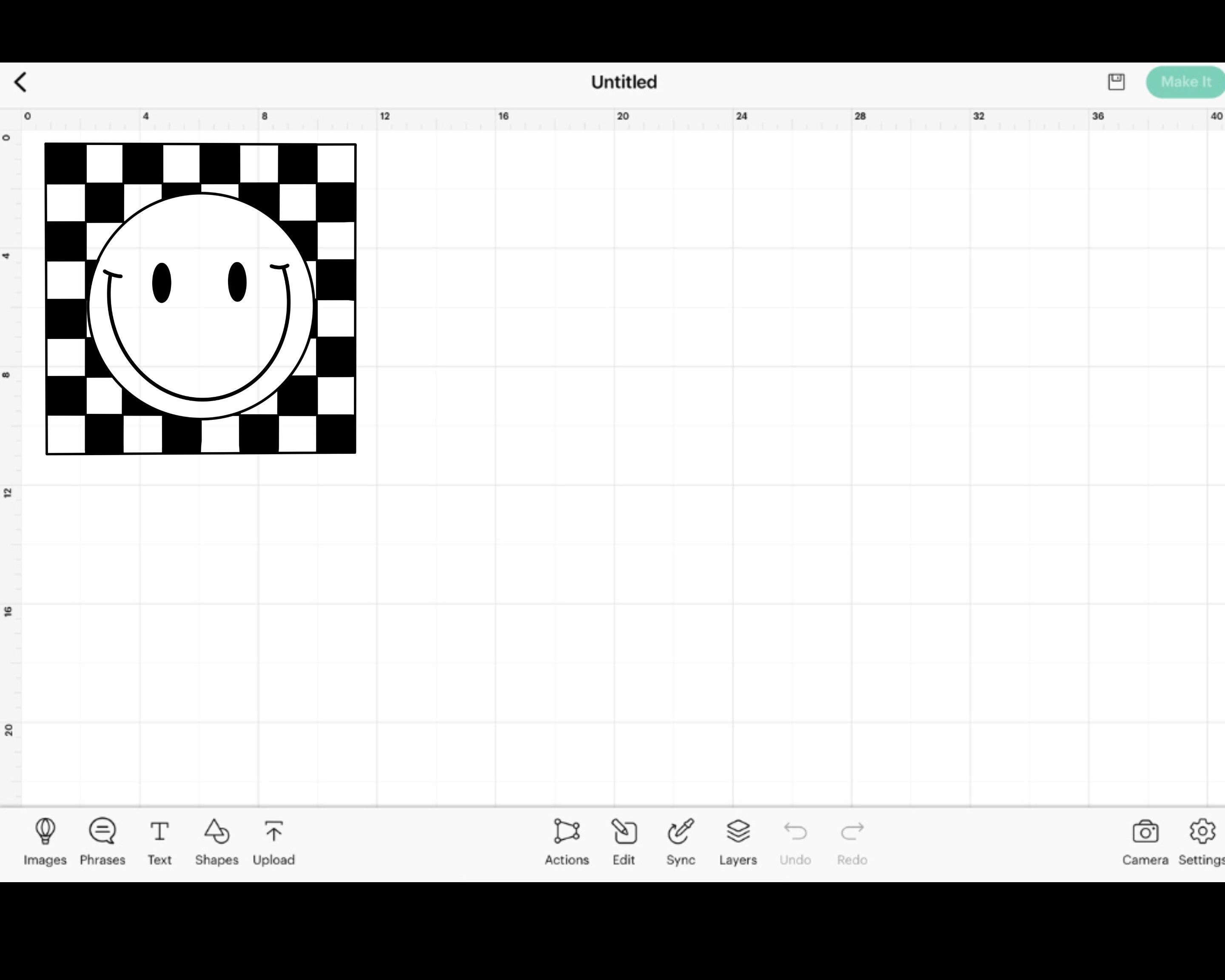 Checkered Smiley Face SVG, Retro 70s Groovy Happy Face SVG for Girls ...