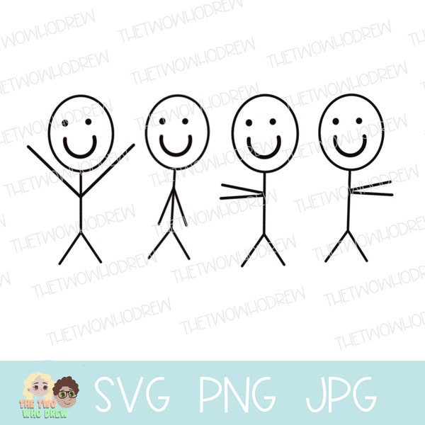 Stick figure bumper stickers - Etsy México