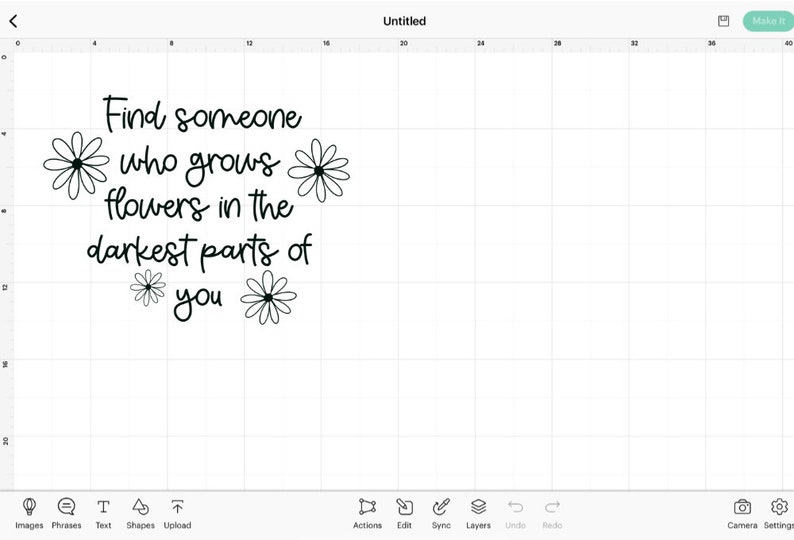 Country Song Lyric SVG Mental Health Flower Quote PNG Girly - Etsy