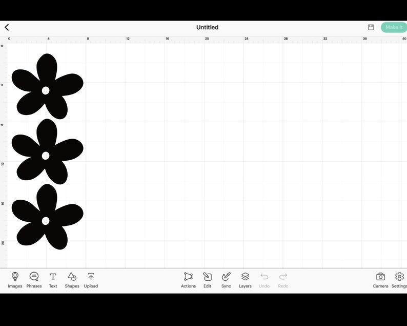 Blume SVG Bundle, Smiley Daisy SVG, einfache Blumenformen SVG für ...