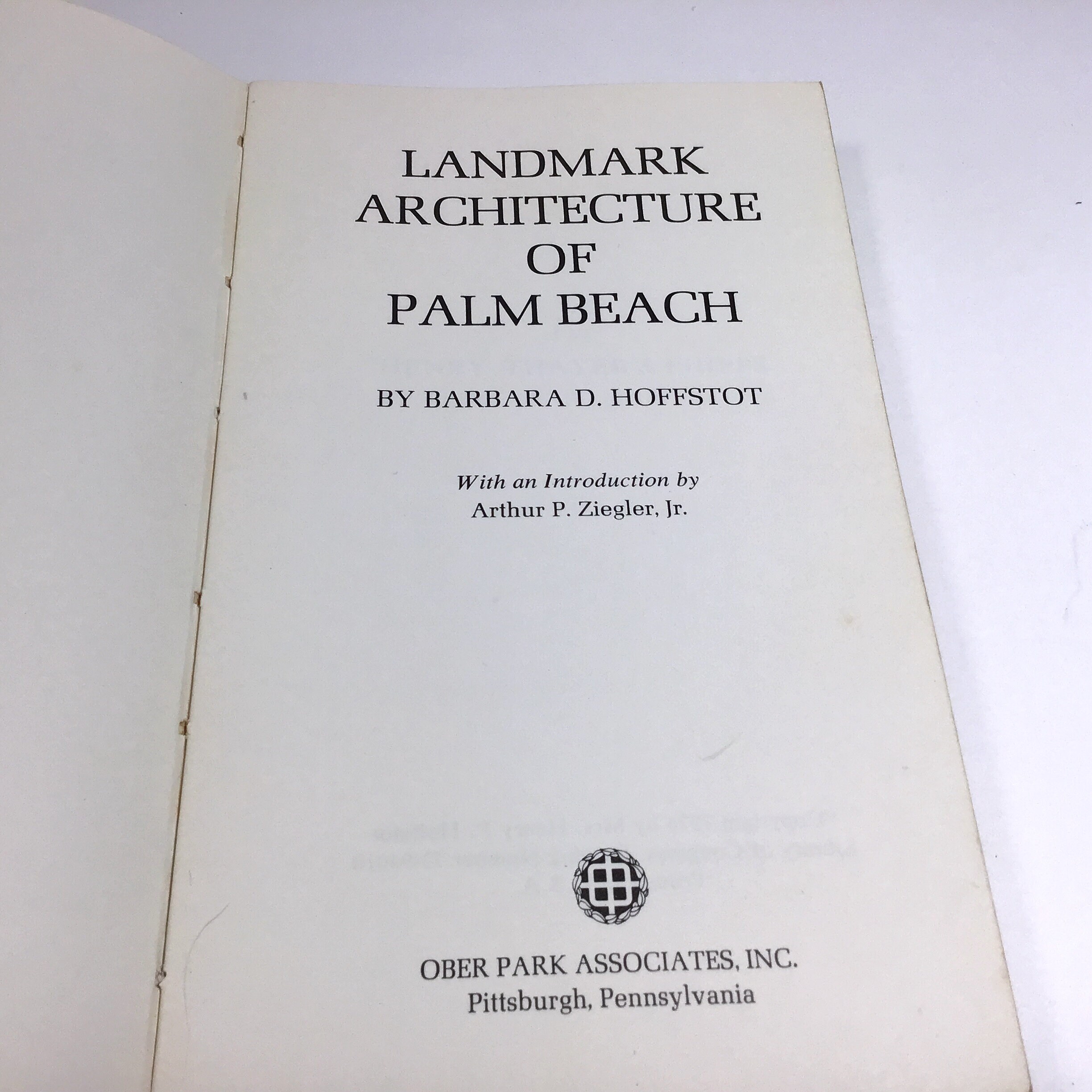 Landmark Architecture of Palm Beach Barbara Hoffstot Vintage 1974 ...
