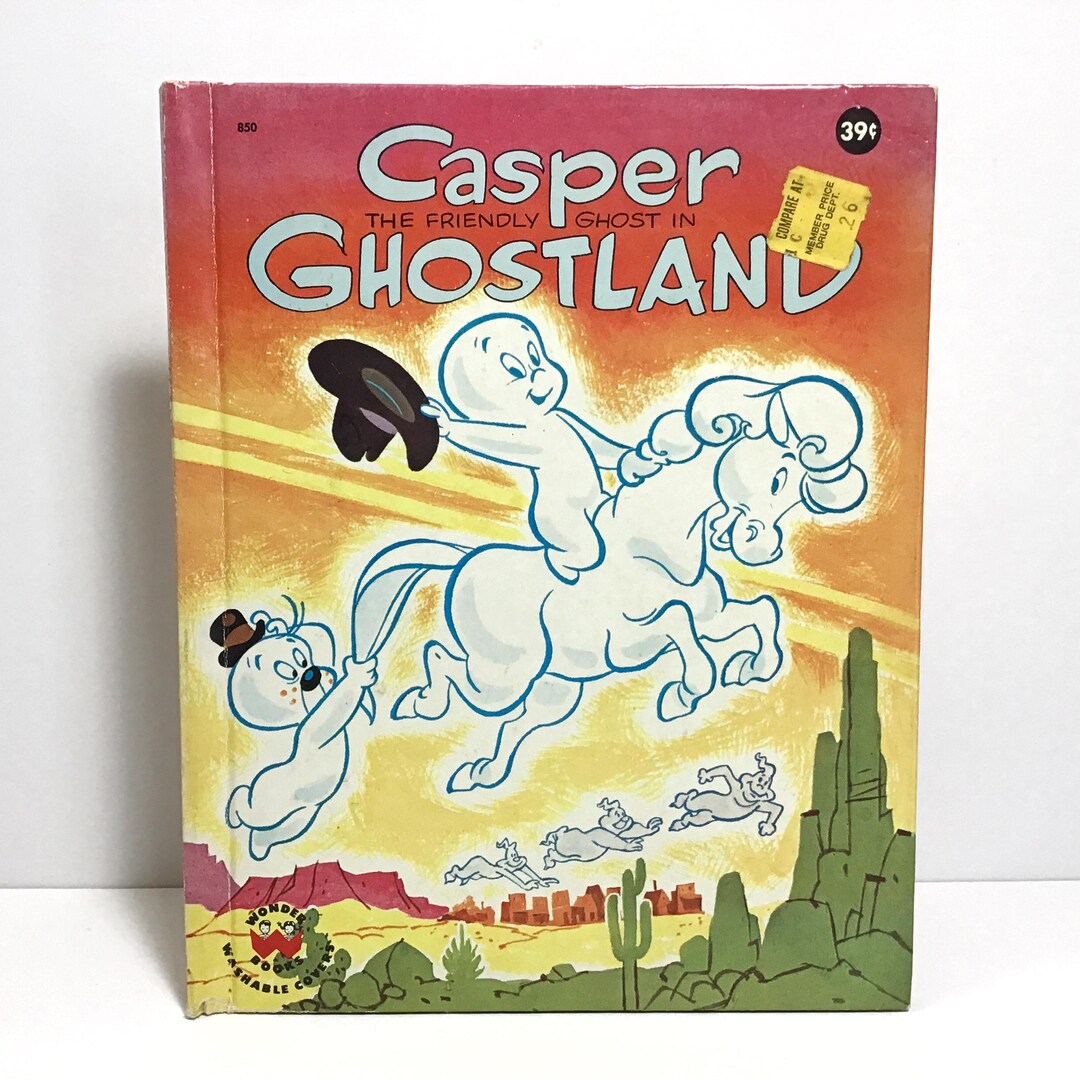 Casper the Friendly Ghost in Ghostland - Vintage 1965 Wonder Book ...