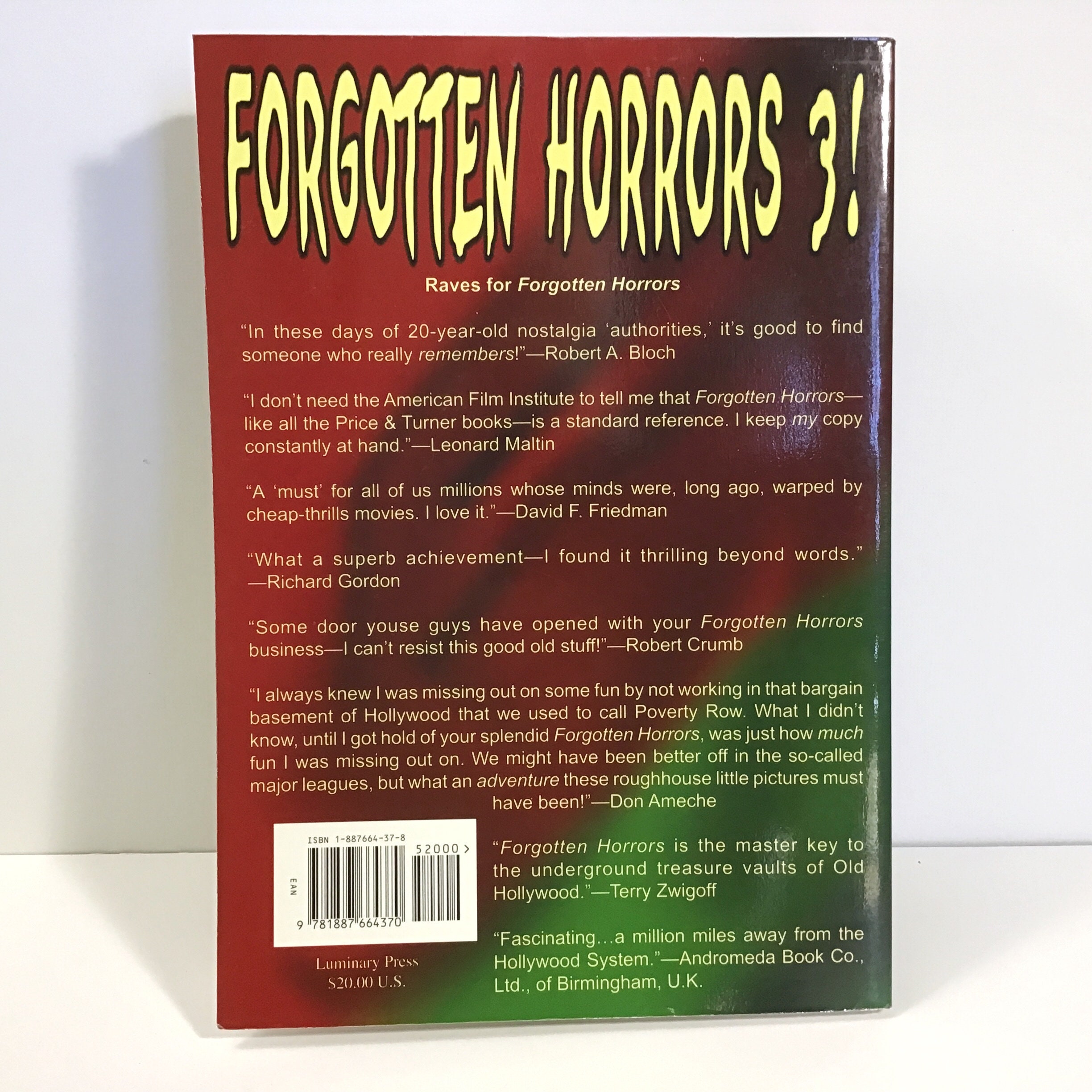 Forgotten Horrors 3 Dr. Turner's House of Horrors Michael Price Vintage ...