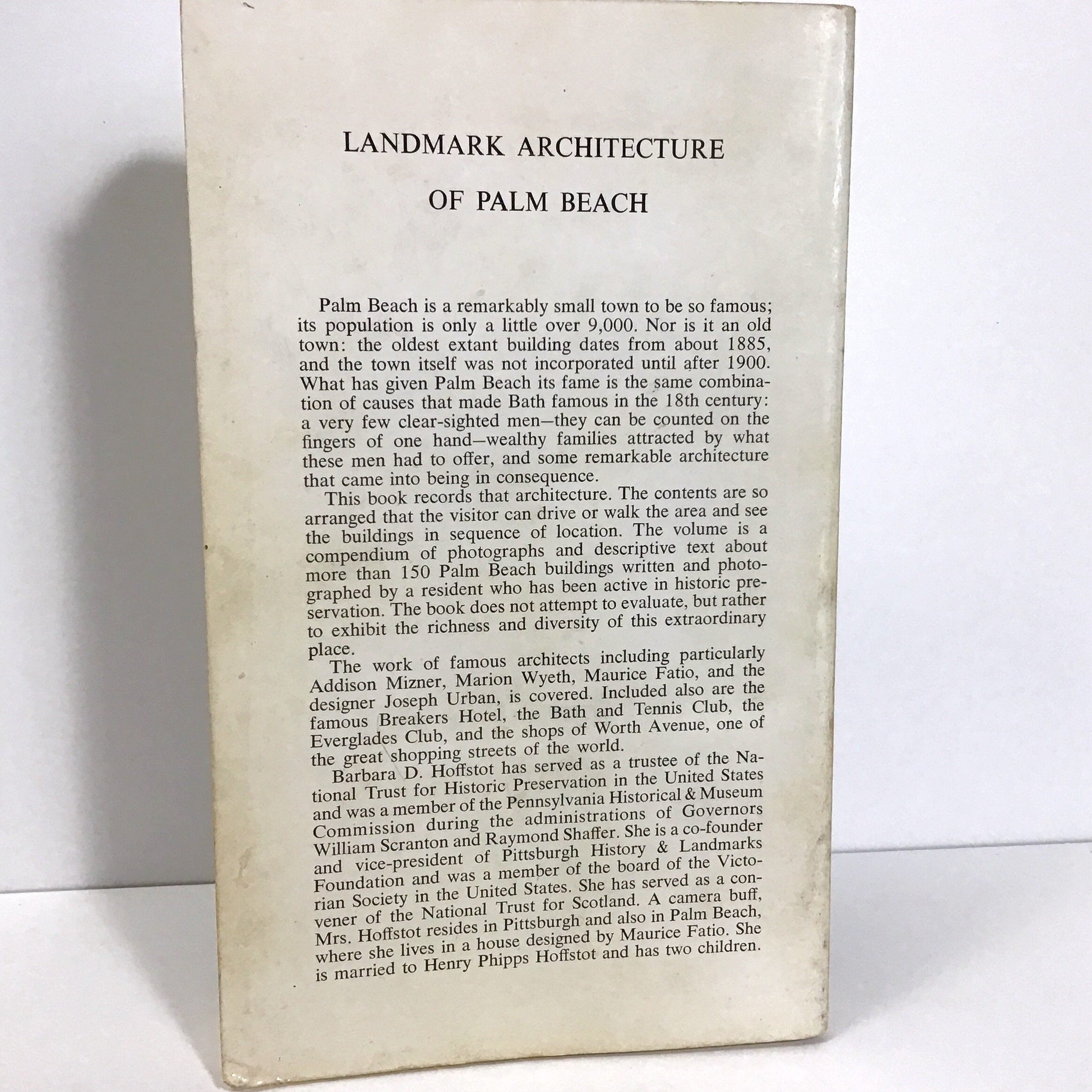 Landmark Architecture of Palm Beach Barbara Hoffstot Vintage 1974 ...