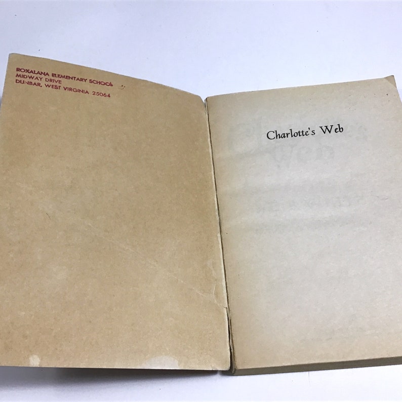 Charlotte's Web E. B. White Vintage Paperback Book Scholastic Edition ...