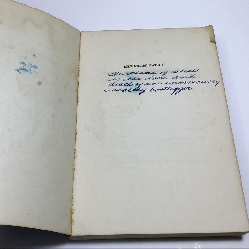 The Great Gatsby - F. Scott Fitzgerald - Vintage Paperback Book 1963 ...