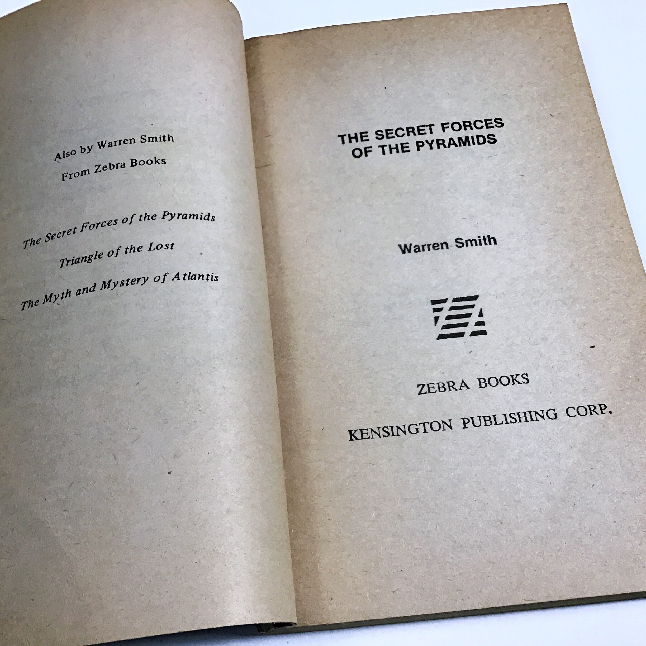 The Secret Forces of the Pyramids Warren Smith Vintage Paperback Book 1976 Zebra Books Edition ...