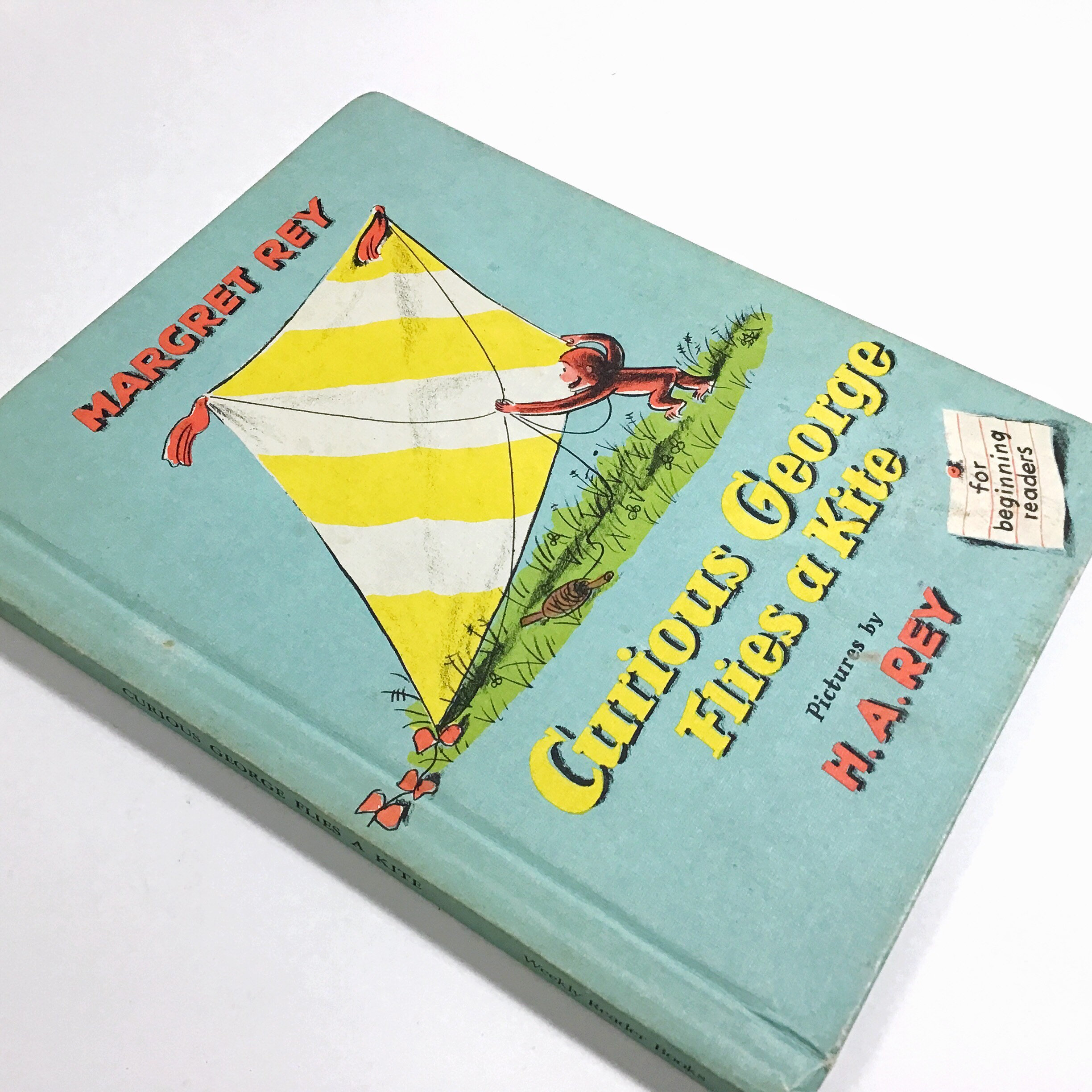 Curious George Flies a Kite Margret Rey Vintage Hardcover Weekly Reader ...
