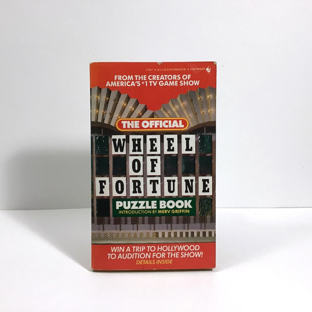 The Official Wheel of Fortune Puzzle Book Vintage 1987 Paperback Book ...