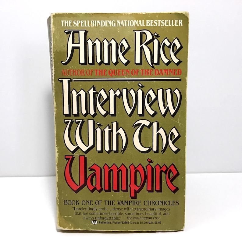 Interview With the Vampire - Anne Rice - Vintage Gothic Horror ...