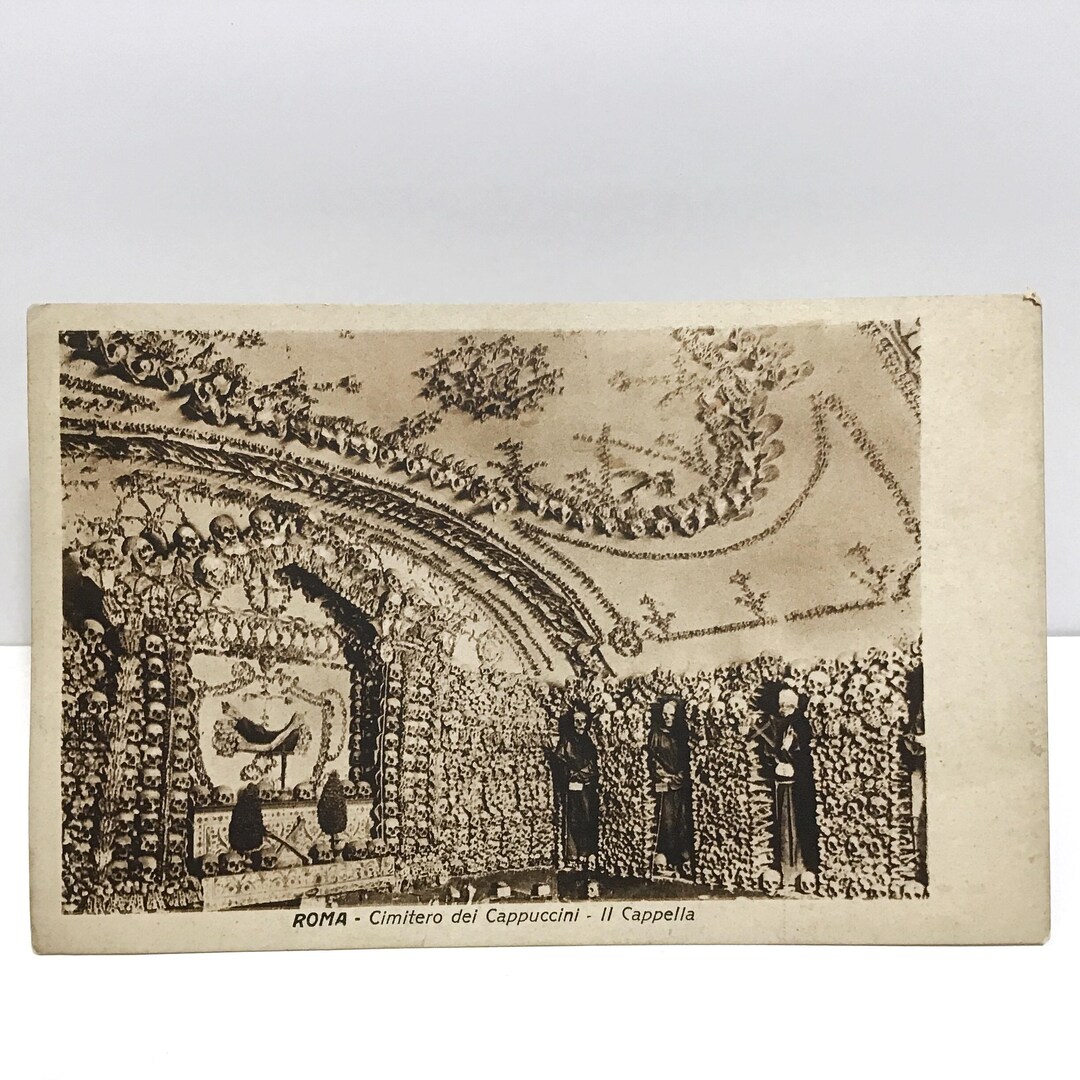 Vintage C.1920s Postcard - Capuchin Crypt, S.M. Della Concezione Dei ...